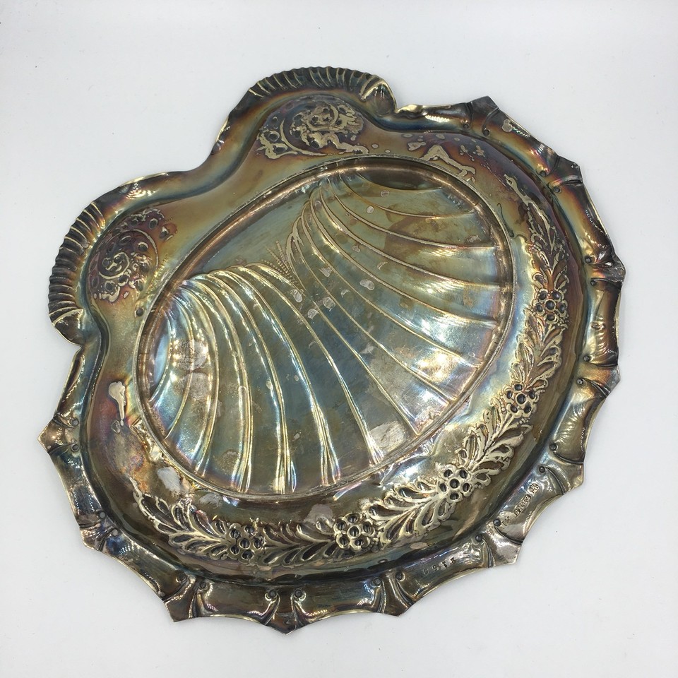 George Wish Victorian Sheffield England Shell Dish Silverplate | eBay