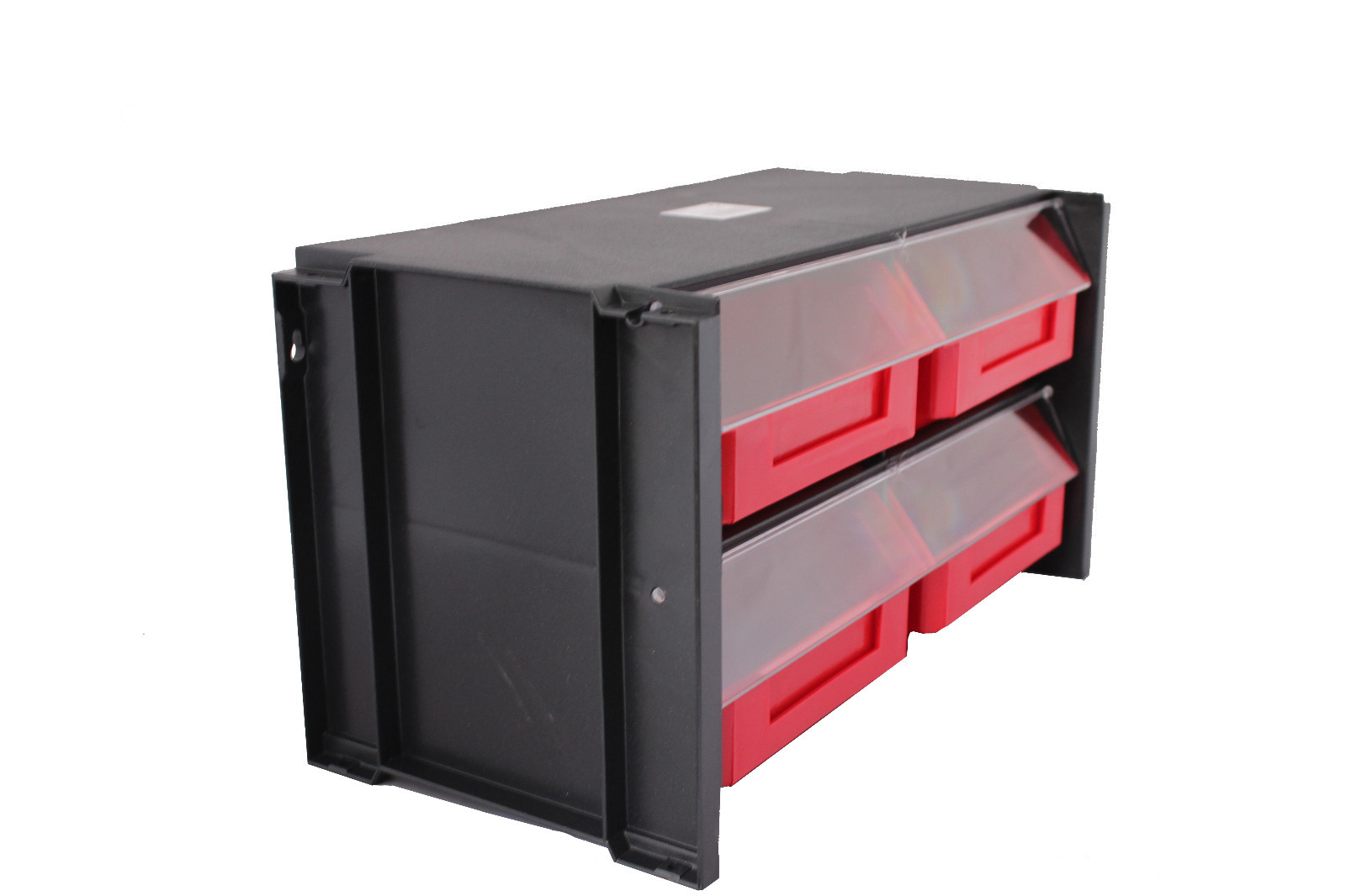 4 Drawer Dust Resistant Small Parts Storage Organiser Unit Bin ...