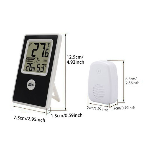 Digital Indoor Thermometer Max Min ABS Climate Indicator Durable Wall ...