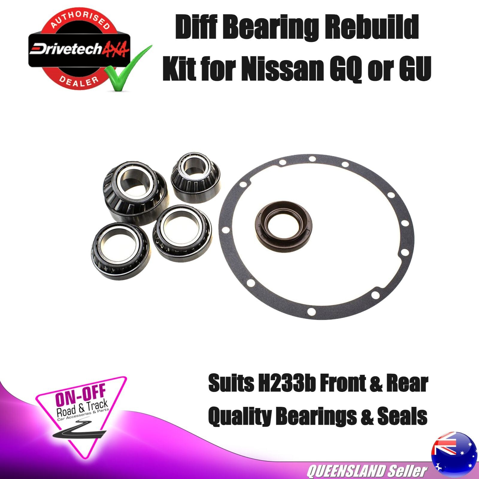 Drivetech 4x4 DT-DBK13 - Nissan GU/GQ H233b Differential Rebuild ...