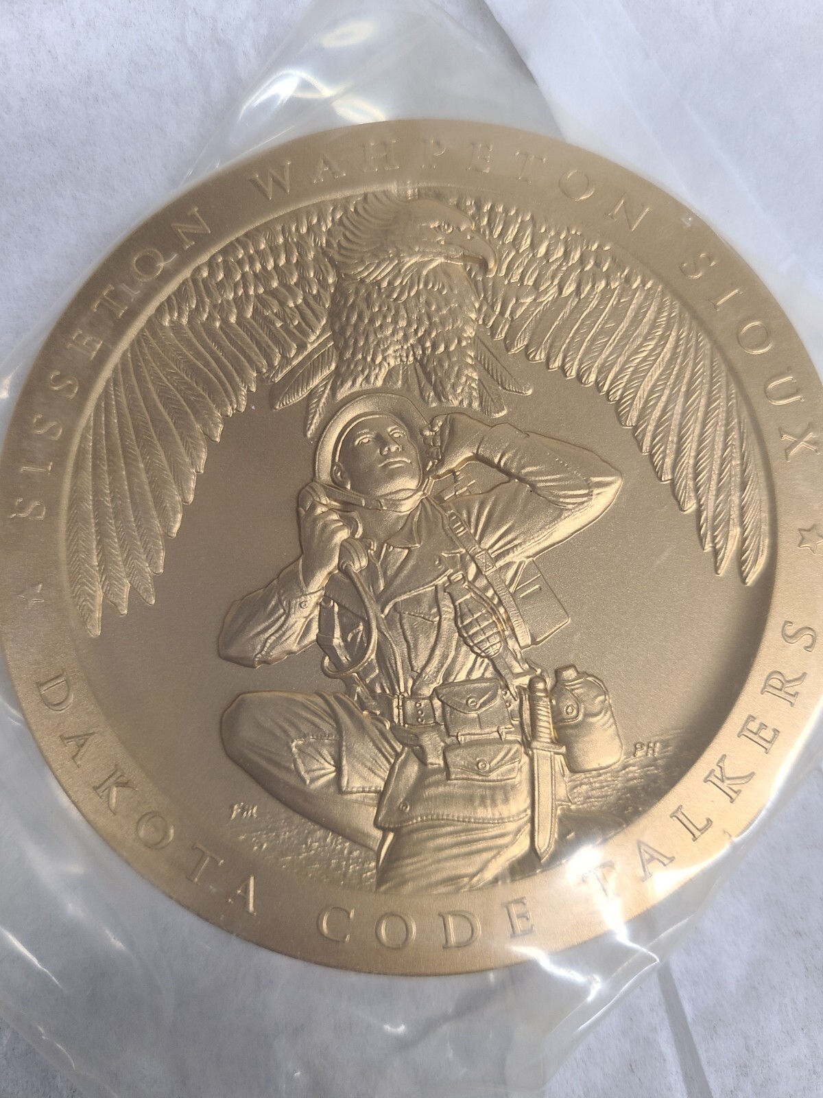 Sisseton Wahpeton Sioux Dakota Code Talkers Bronze Medal 3 Inch | eBay