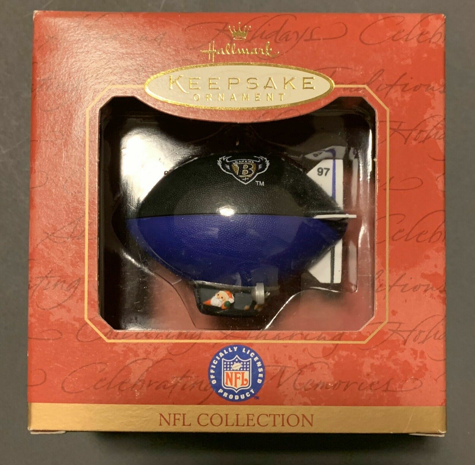 Baltimore Ravens NFL Football Hallmark Blimp Christmas Ornament 1997 | eBay