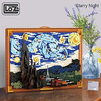 NEW Loz LOZ Mini Blocks - Starry Night Building Bricks Set 40 x 28 x 9 ...