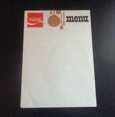 Coca-Cola Menu Sheet #13 | eBay