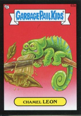 Garbage Pail Kids Mini Cards 2013 Black Parallel Base Card 63a Chamel ...