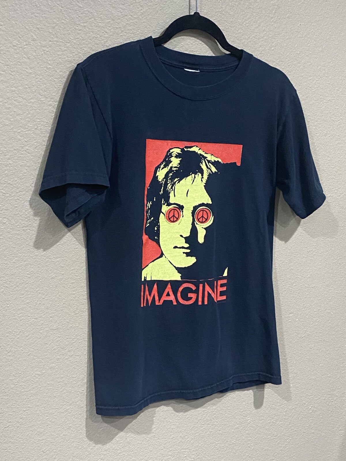 Vintage John Lennon Imagine T Shirt womens S/M 2004 Y… - Gem