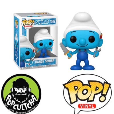 The Smurfs (1981) - Handy Smurf Pop! Vinyl Figure "New" | eBay