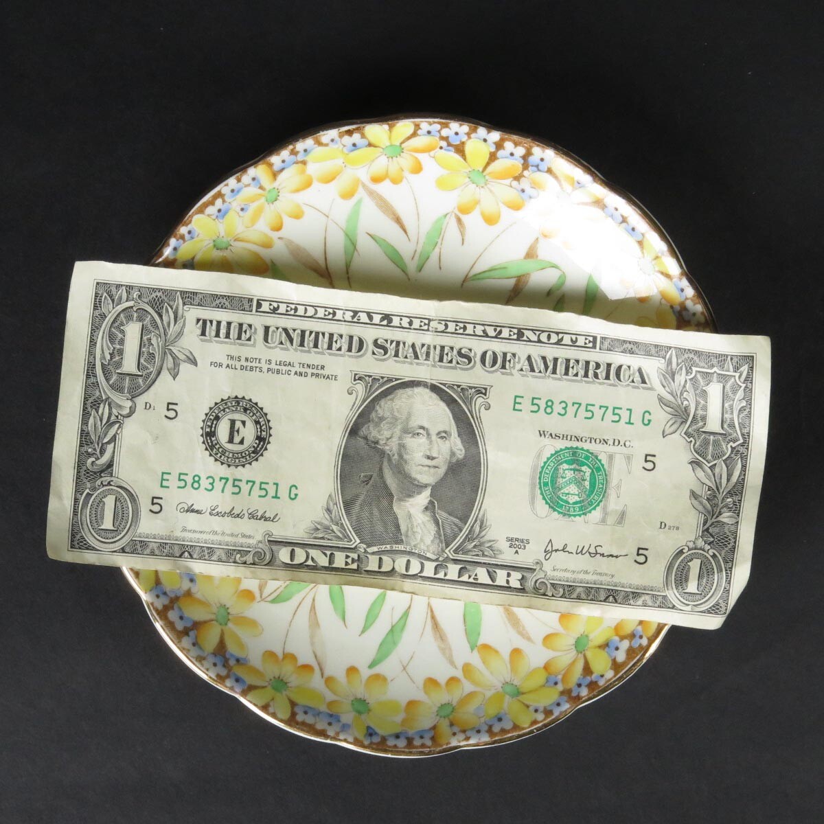 E Brain Foley China saucer ONLY for teacup yellow flowers FOL79 | eBay