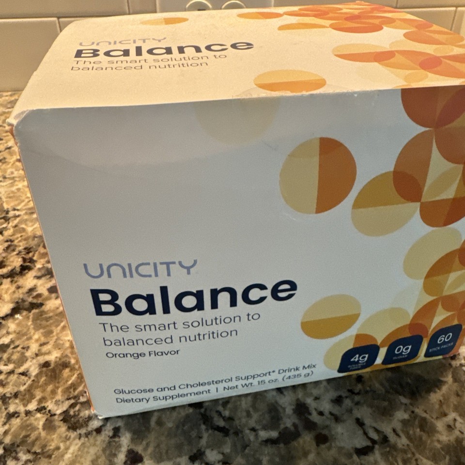 UNICITY Balance Cholesterol Support Drink Mix 49 Stick Pack (ORANGE ...
