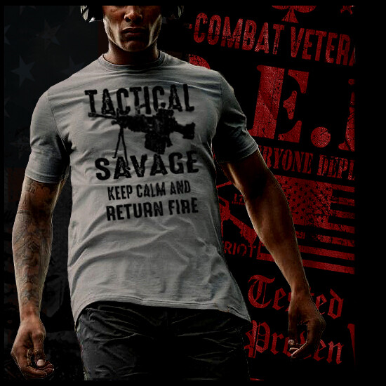 Machine Gun T-Shirt Infantry Rifle Squad Combat Assault Tactics Return ...