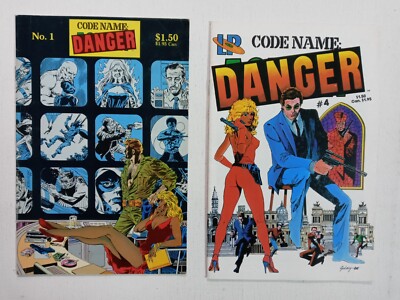 Code Name: Danger #1 & 4 (1985 Lodestone) Paul Gulacy Covers FN/VF | eBay