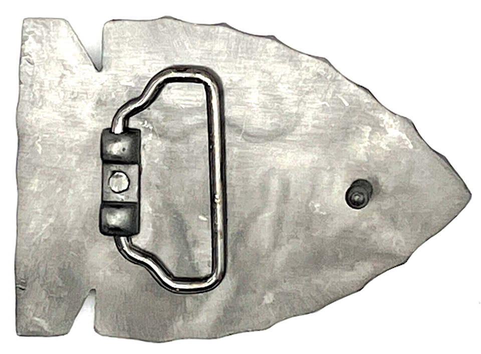 Arrowhead Bull Skull & Feathers Black Enameled Belt Buckle | eBay