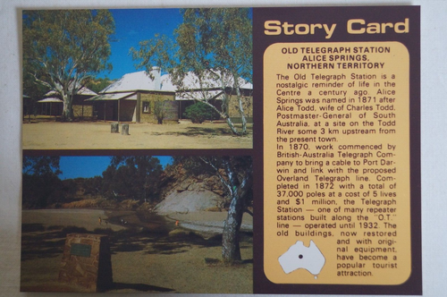 Story Card Old Telegraph Station Alice Springs NT Australia Collectable ...