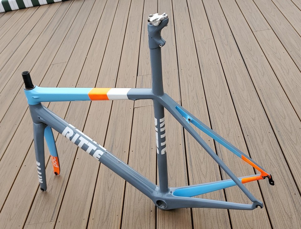 Ritte Vlaanderen Frame & Fork w/ seatpost topper - Rare POC Team Bike ...