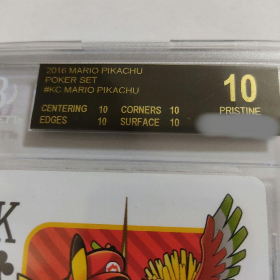 🌸Mario Pikachu Playing Cards BGS10 Black Label Club King🌸JAPAN | eBay