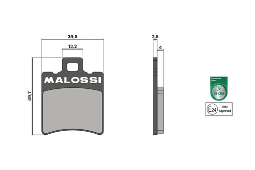 MALOSSI REAR BRAKE PADS FOR FORMULA 50 2T LC (F.MORINI) | eBay Australia