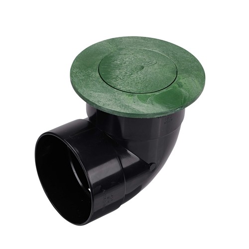 NDS 422G Pop-Up Drainage Emitter with Elbow fits 4-Inch Sewer and Drain ...