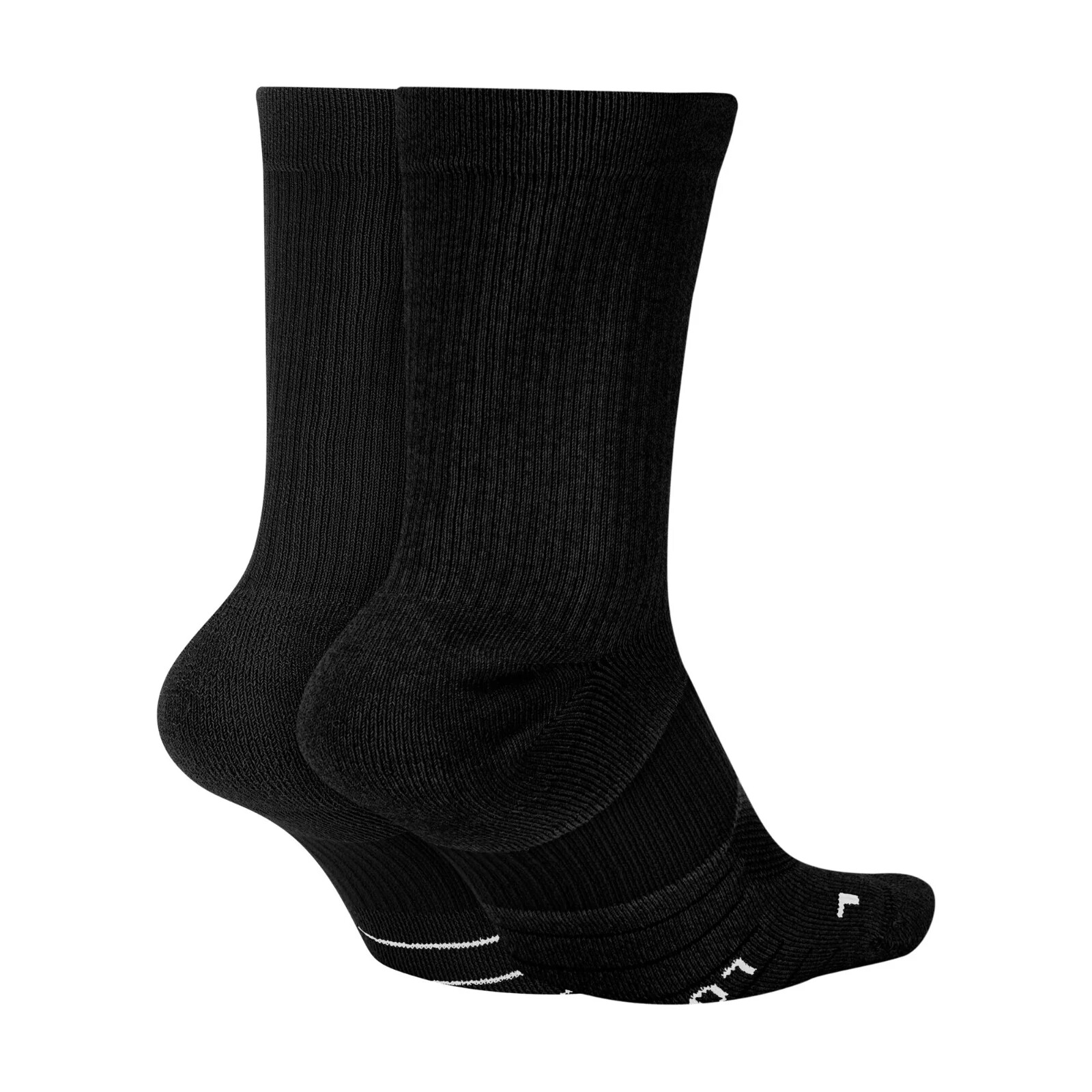 New Nike Multiplier Dri Fit Crew Socks (2 Pairs) Running Mens Sz 8-12 ...