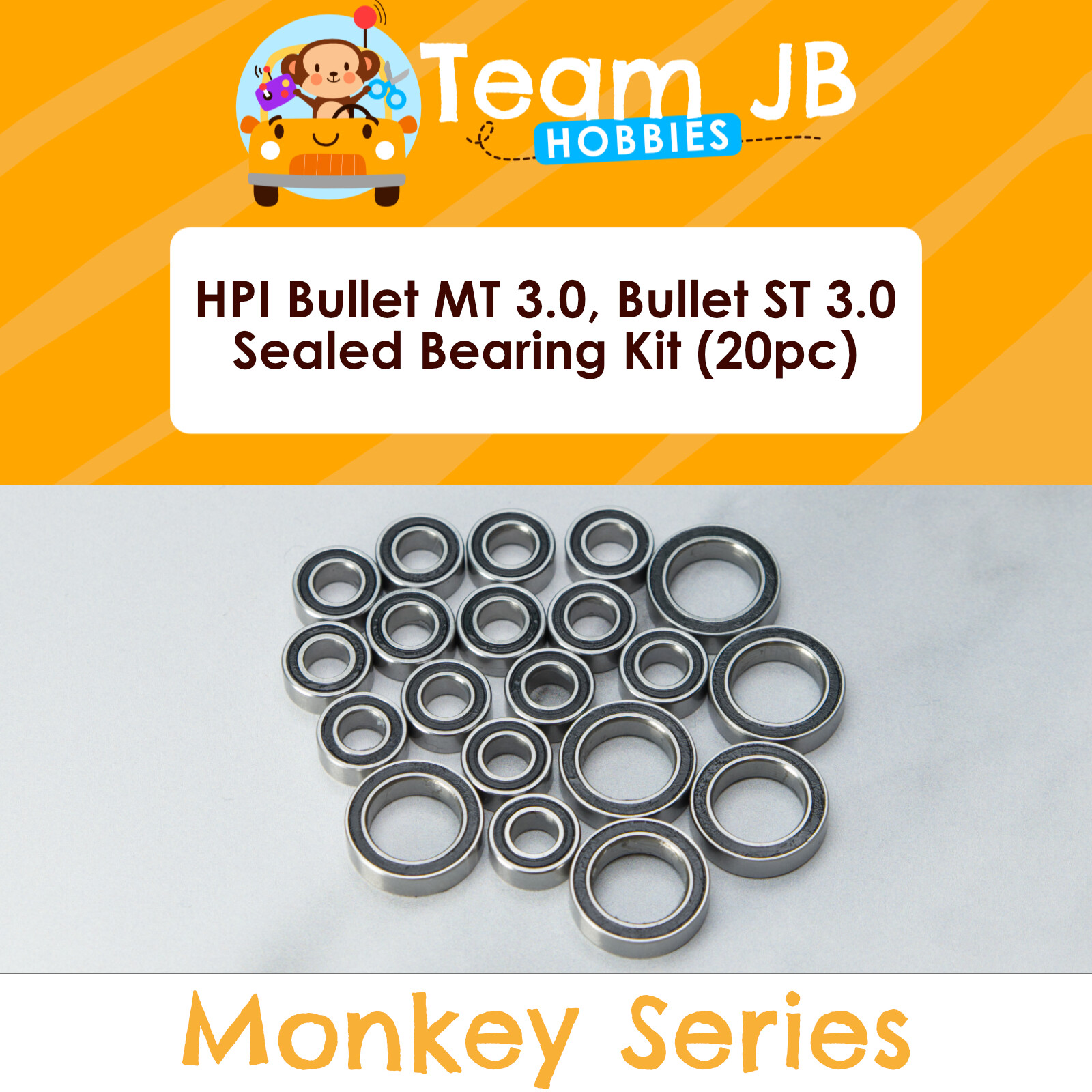 HPI Bullet MT 3.0, Bullet ST 3.0 - 20 Pcs Rubber Sealed Bearings Kit | eBay
