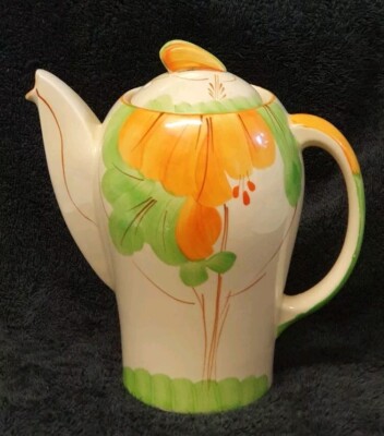 🔶️SUSIE COOPER CROWN BURSLEM POTTERY ART DECO KESTREL COFFEE POT ...