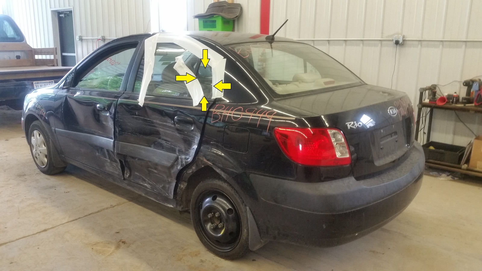 06-11 KIA RIO SEDAN DRIVER LEFT REAR VENT GLASS WINDOW ONLY | eBay