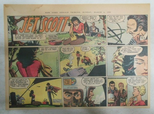 Jett Scott Page by Jerry Robinson, Sheldon Stark from 3/6/1955 Half ...