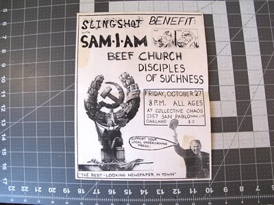 vtg punk hardcore flyer - Sam I Am Beef Church at Collective Chaos 8 ...