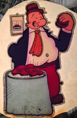 VTG WIMPY hamburger POPEYE King Features Syndicate Comic Cartoon t ...
