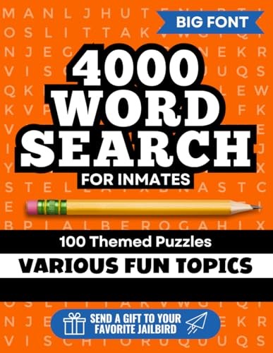 Inmate Word Search: 100 Themed Puzzles With 4000 Items To Find ...