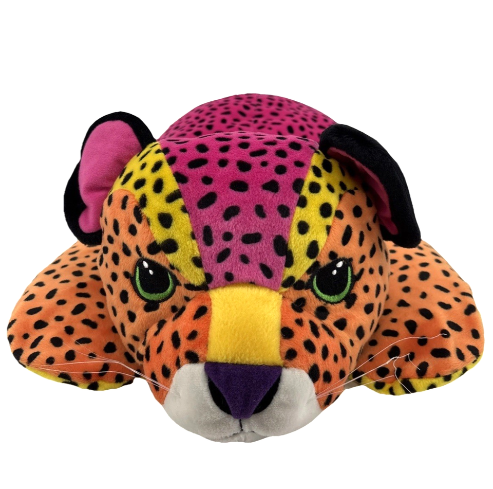 Lisa Frank “Hunter” Rainbow Plush Leopard 33” Stuffed Animal Purple ...