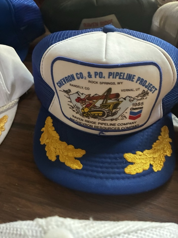 23x Chevron standard oil hats refinery shell snapbacks hawaii patch ...