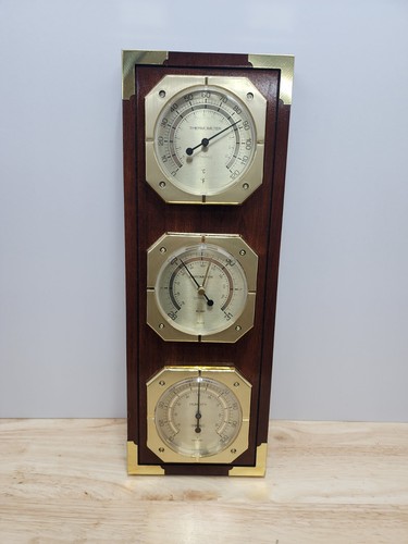 Vintage Springfield Weather Station Barometer Thermometer Humidity | eBay
