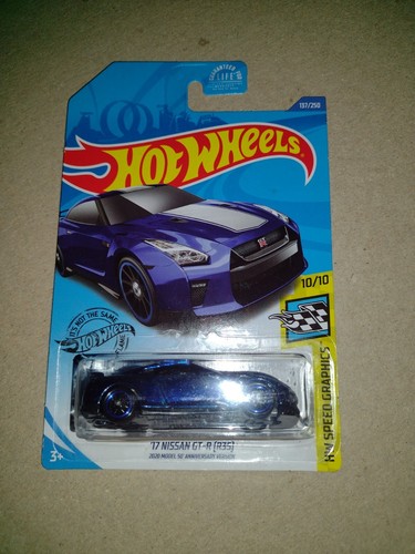 Hot Wheels 2017 Nissan GT-R R35 Super Treasure Hunt Straight Clean Card ...