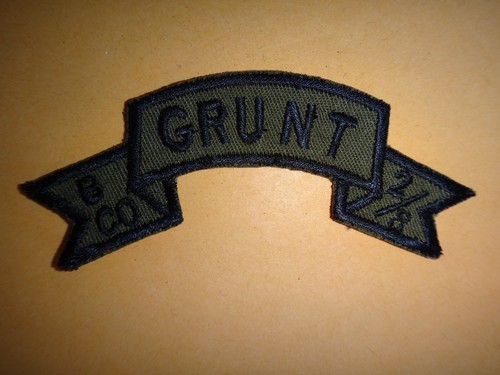 Vietnam War Subdued Scroll Patch B Company 2nd Battalion 8th Infantry ...