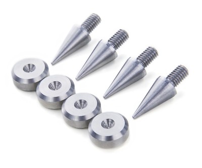 Stainless Steel Speaker Spikes M6 + 16mm dia Spikes Shoes Pads - HIFI ...