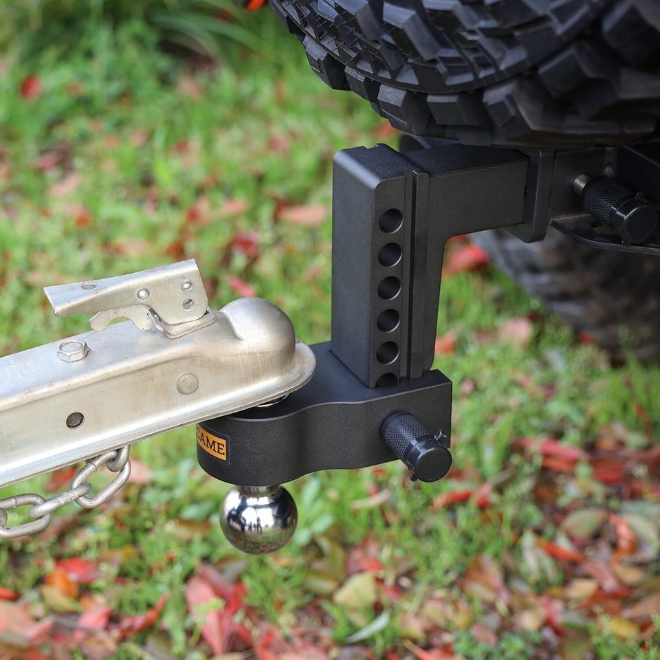 Adjustable Trailer Hitch Fits 2.5-Inch Receiver 6-Inch Drop/Rise Hitch ...