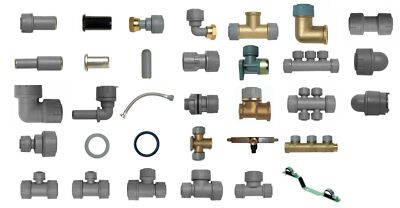 Polyplumb Plumbing Fittings 15mm 22mm 28mm Plastic & Brass Connectors ...