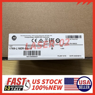 New AB 1769-L16ER-BB1B Allen Bradley CompactLogix L16 Controller | eBay ...