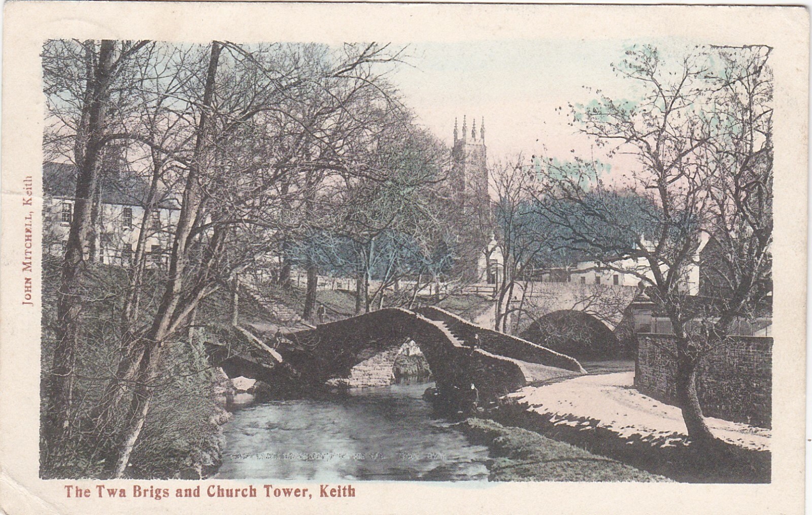 The Twa Bridges & Church Tower, KEITH, Banffshire | eBay