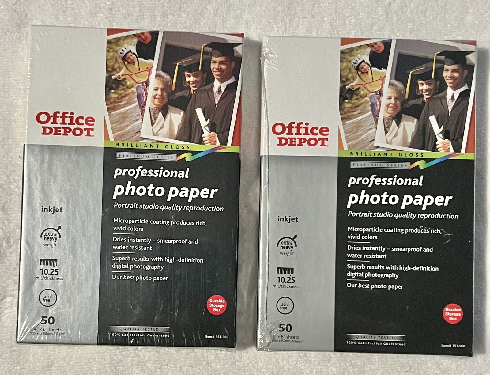 Office Depot Professional Photo Paper 50 Sheets 4x6 Brilliant Gloss Lot ...