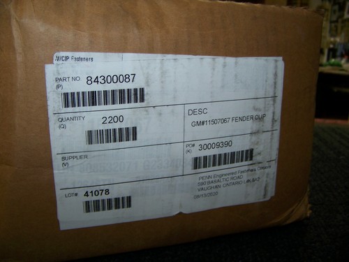 Penn Fasteners Fender clip GM#11507067 2200each | eBay