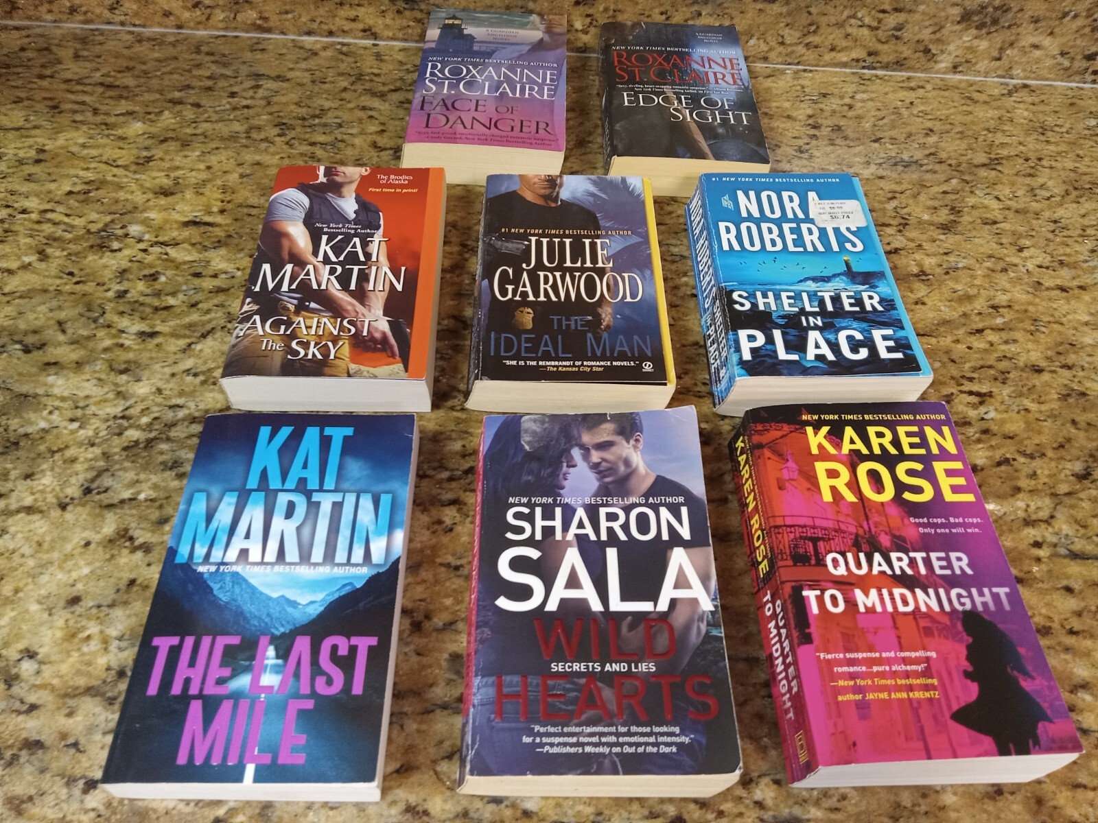 Lot of 8 Romantic Suspense Romance Books Sharon Sala Roxanne St. Claire ...