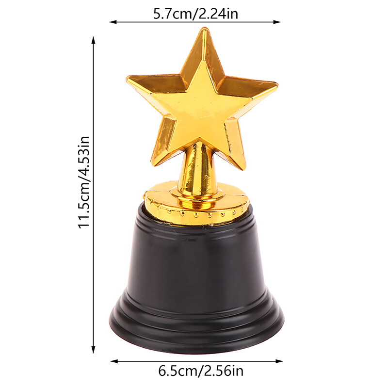 1Pcs Mini Star Plastic Award Trophy Children Winner Trophies Kids ...