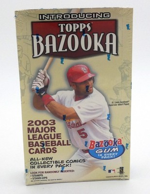 2003 TOPPS BAZOOKA BASEBALL BOX FACTORY SEALED BRAND NEW UNOPENED | eBay