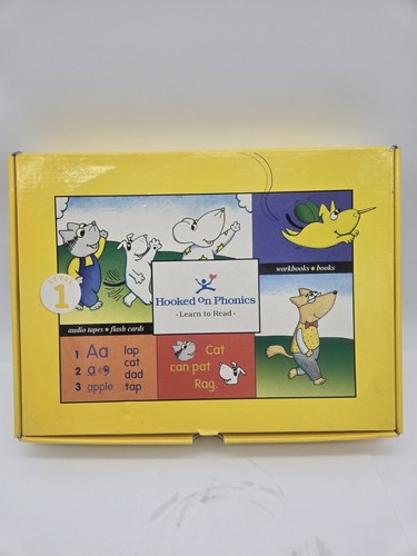 Hooked On Phonics Learn To Read Level 1 Box Set with Tapes/CD 16 Reading Books | eBay