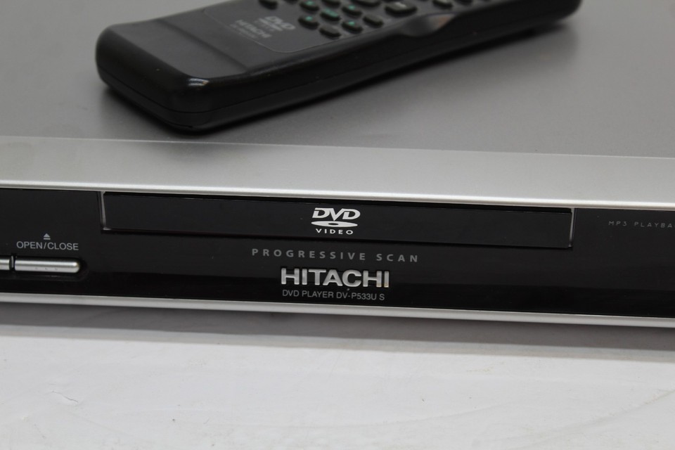 HITACHI DVD PLAYER DV-P533U S PROGRESSIVE SCAN TESTED WORKS W/ REMOTE ...