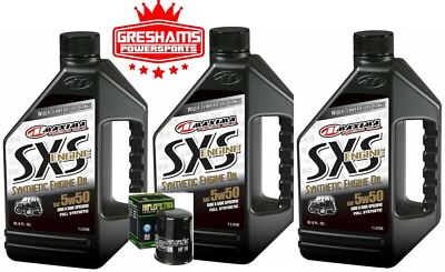 POLARIS RZR TURBO XP4T OIL CHANGE KIT MAXIMA SXS 5w50 & HF198 2016-2019 ...