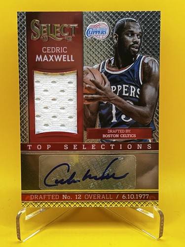 2013-14 Panini Select “Top Selections” CEDRIC MAXWELL Auto Worn Jersey ...