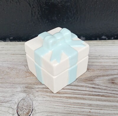 E.S. Molds Ceramic Gift Box Trinket Box | eBay
