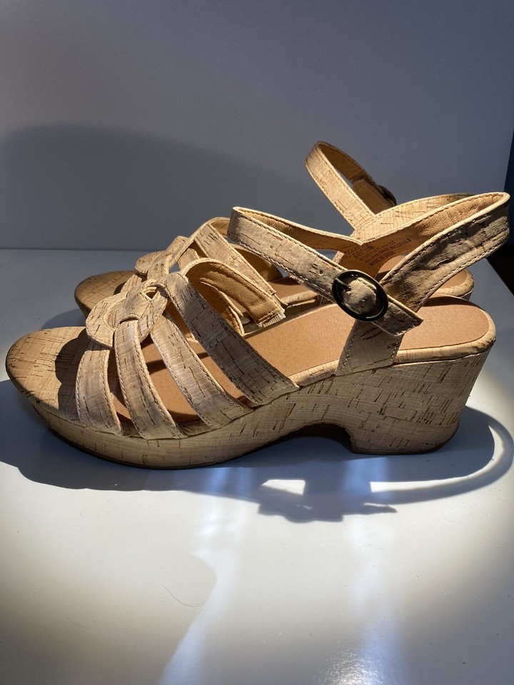 Baretraps Sandals 11 M Wedge Cork Bindi Platform Straps Y2K Natural ...
